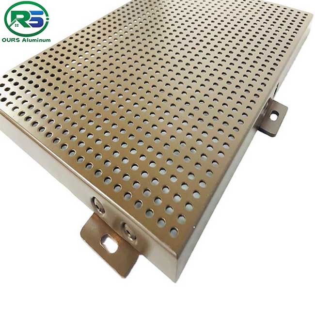 Panneaux de mur en aluminium perforés extérieurs de PVDF PPG pour le ...